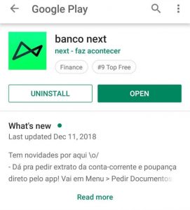 Next agora permite emissão de extrato bancário pelo aplicativo - Conta ...